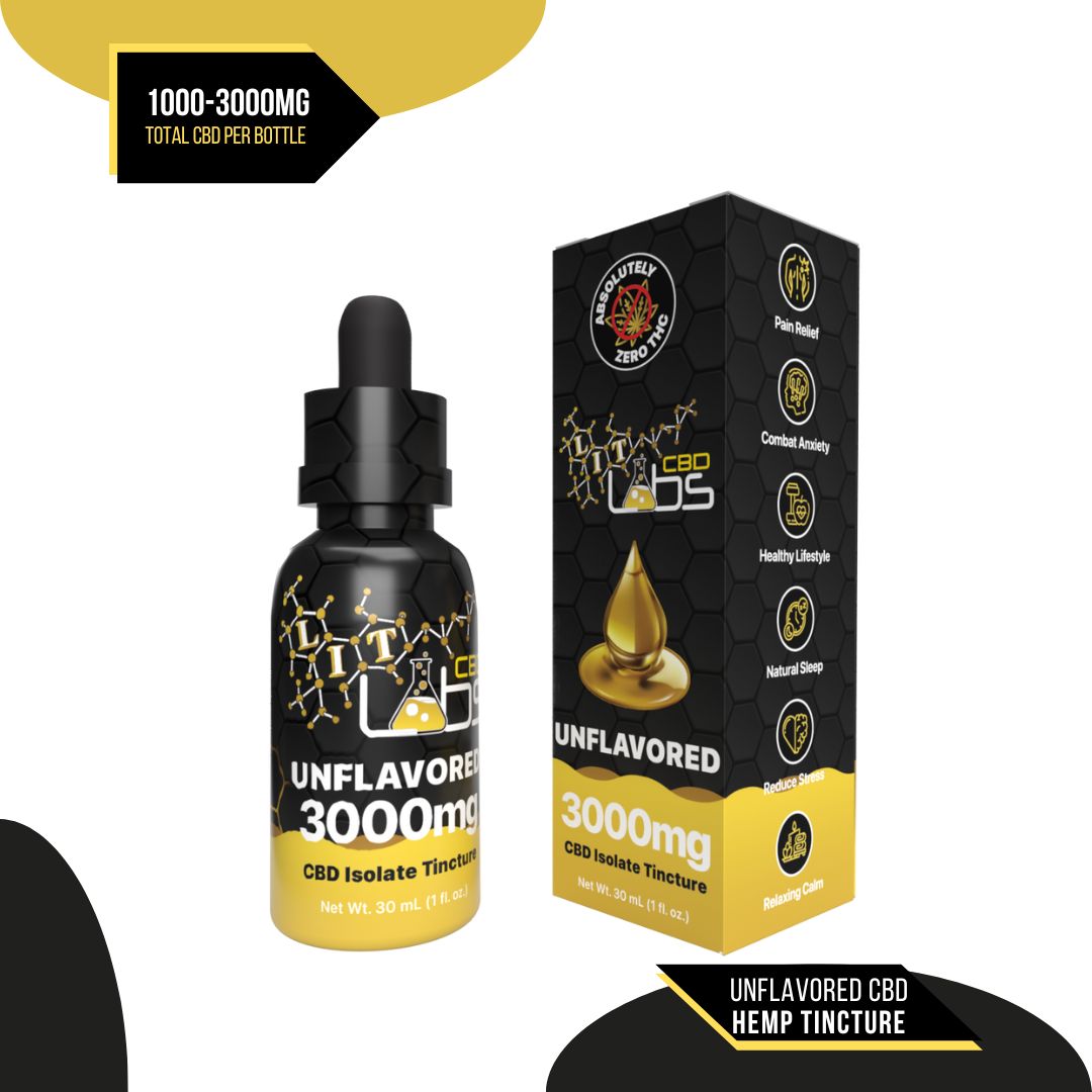 Lit Labs Unflavored 1000mg Tincture - PTSD Shop Dieseil